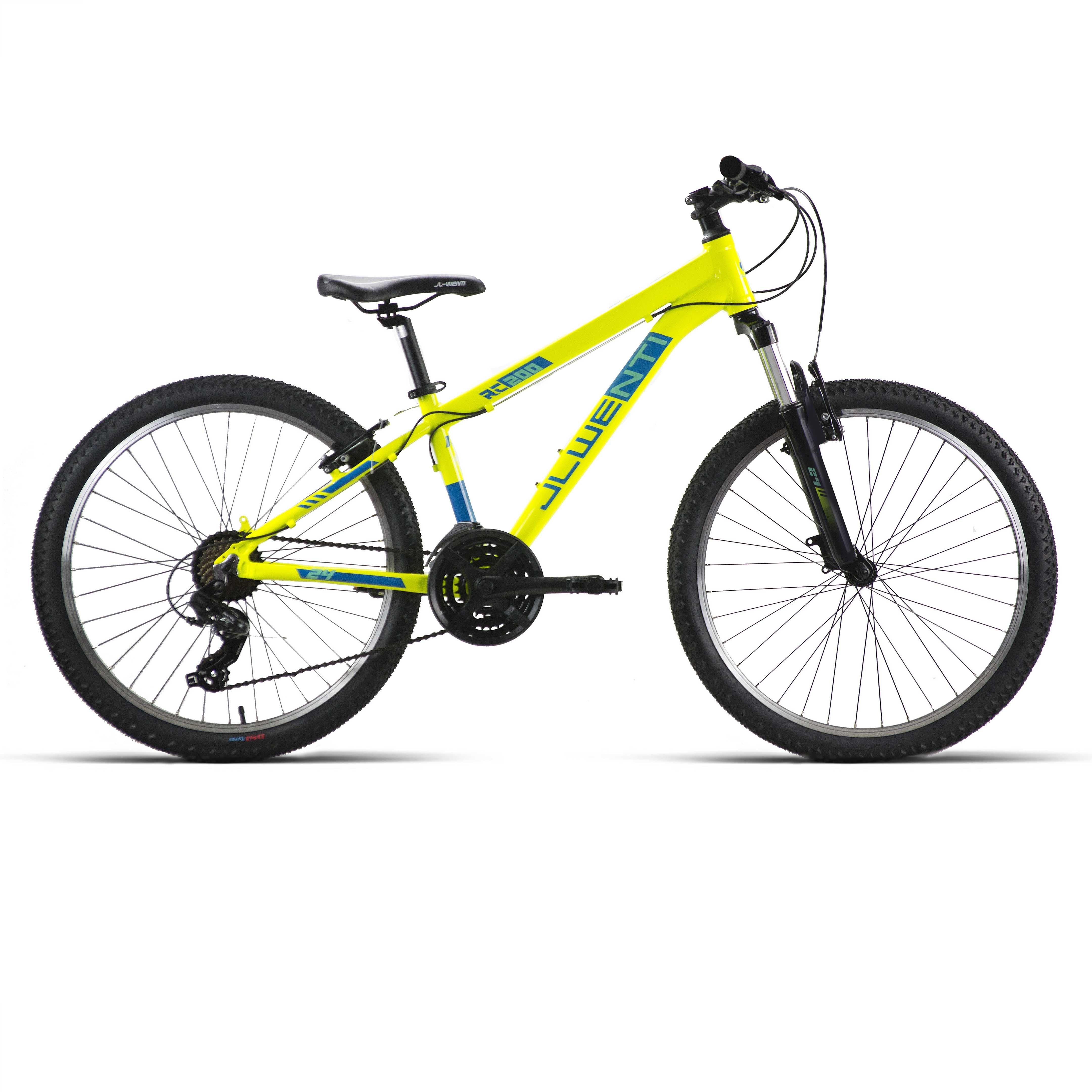 BICICLETA JL WENTI 24" ALUM SHIMANO SUSP D/MANDO 21V AMARILLO – Ciclos ...